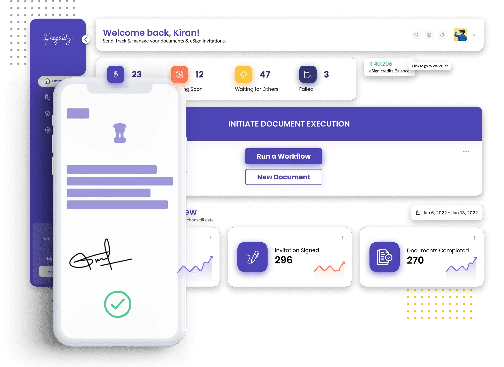 Leegality - eSign, eStamp & Document Infrastructure for Indian Businesses